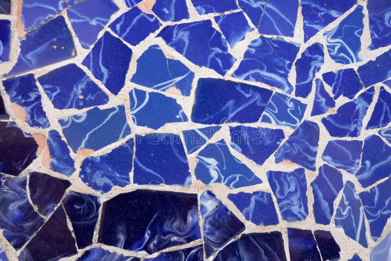 Blue Color Mosaic Background Stock Image - Image of background, glass ...