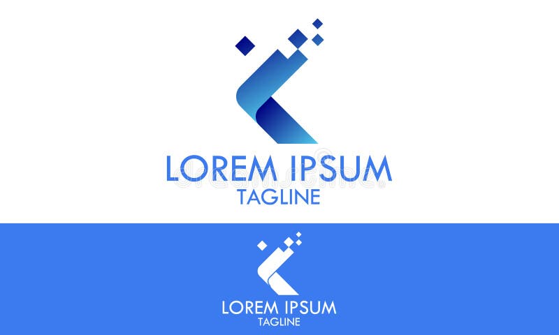 Blue Color Next Pixel Tech Logo Design Stock Vector - Illustration of ...