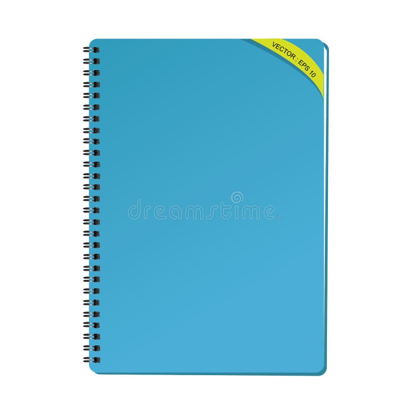 Blue note book stock image. Image of empty, line, business - 26600185
