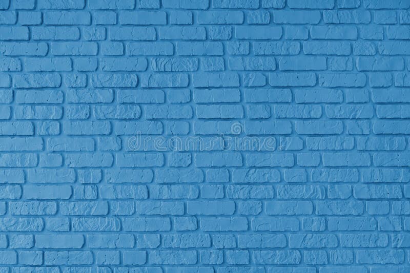 Blue Color Painted Brick Wall Texture, Brickwork, Masonry of Stone ...