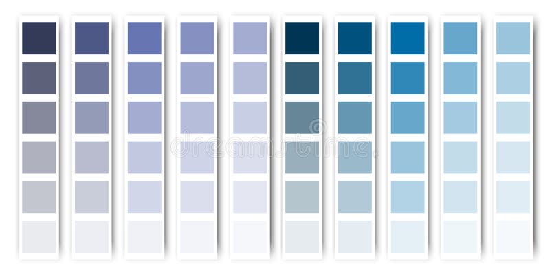 Blue Color Palette. Blue Pastel Tone Texture.Vector Illustration. Stock ...