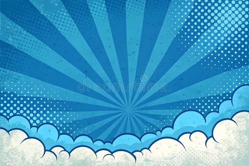 Blue Color Pattern Gradient Grunge Texture Background. Dots Pop Art ...