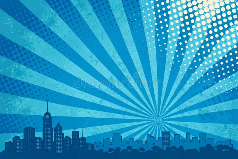 Blue Color Pattern Gradient Grunge Texture Background. Dots Pop Art ...