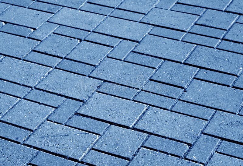 Blue Color Pavement Pattern with Blur Effect. Stock Photo - Image of ...