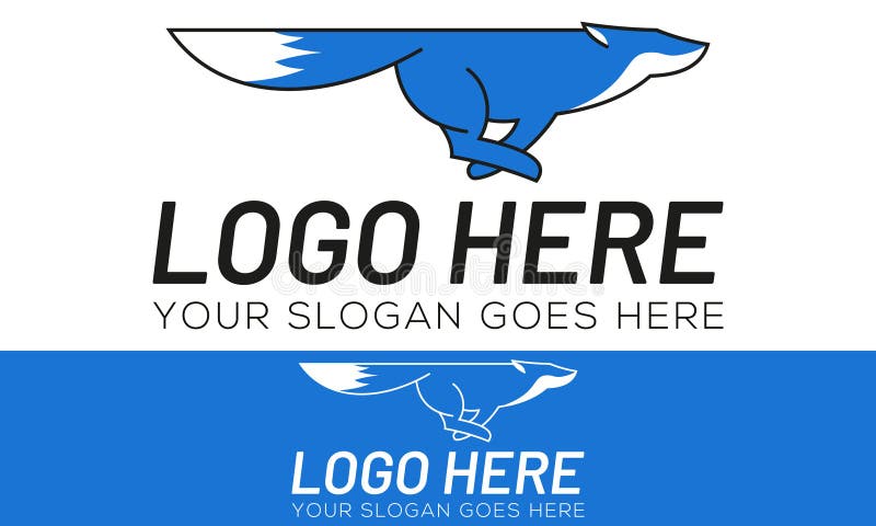 Run Fox Cartoon Logo Design Concept Template Stock Illustrations – 10 ...
