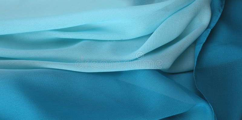 Blue Color Silk Fabric Texture Abstract Background Stock Image - Image ...