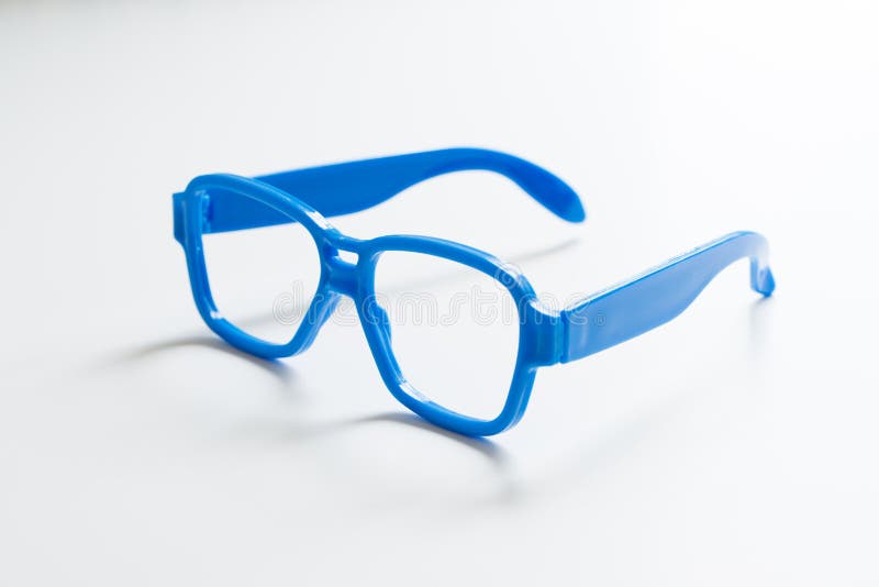 Blue Color Eyeglasses Frame Stock Photo - Image of eyesight, optical ...