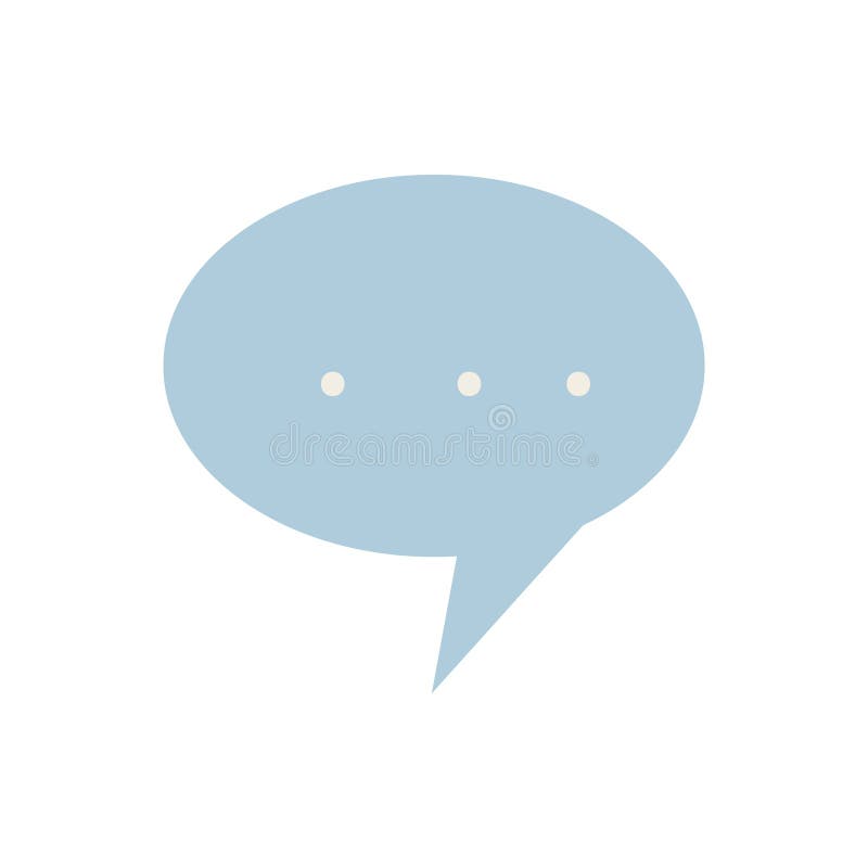 Blue Color Speech Bubble Graphic Illustration Stock Illustration ...