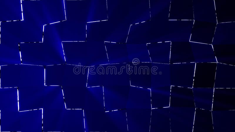 Blue Color Square Shape Background with Glowing Light Rays Background ...