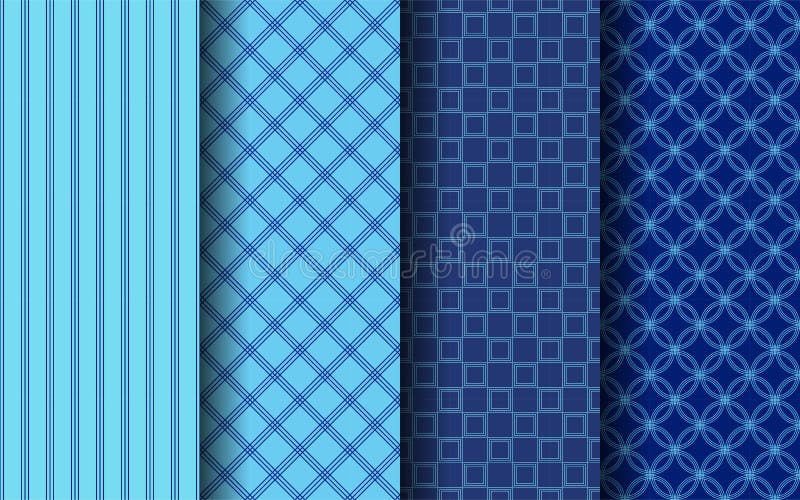 Blue Color Strip Seamless Pattern EPS 10 Vector. Stock Vector ...