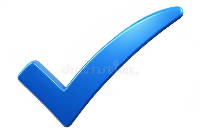 Blue Color Tick. Visit My Gallery for More Variations Stock ...