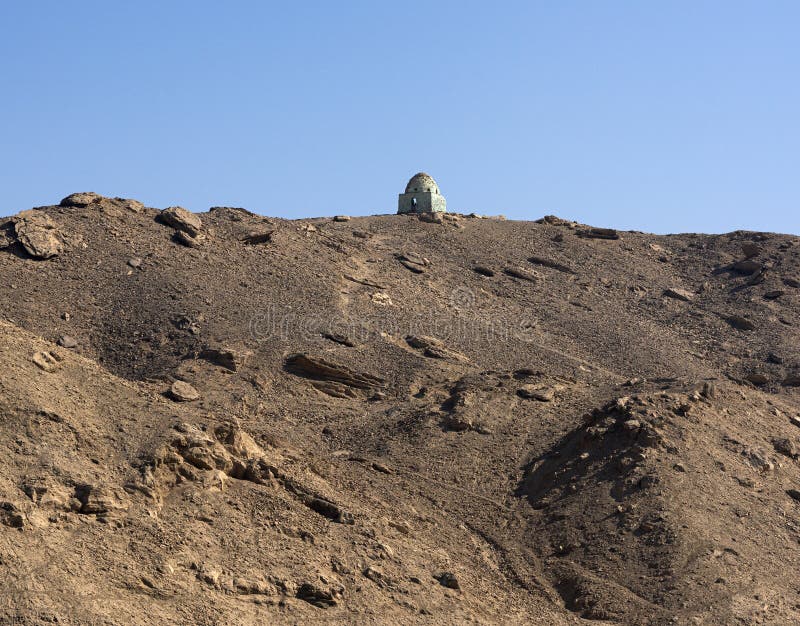 Tomb on Top of a Mountain - Egypt Stock Image - Image of terrain, coast ...