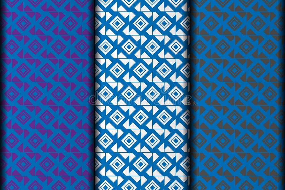 Blue Color Vector Eps Changeable Pattern Design. Stock Illustration - Illustration of blue ...