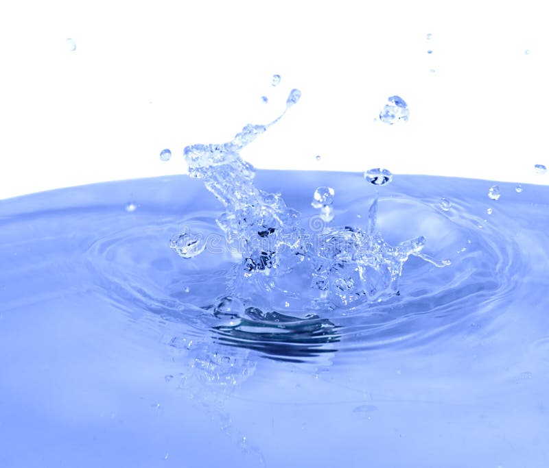 Blue color water spray stock photo. Image of frozen, impact - 2964780