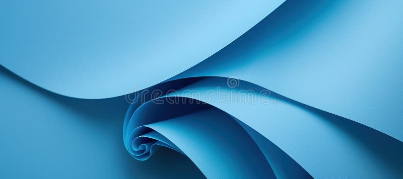 Blue Color Wave Business Frame Background, Curve Stock Illustration ...