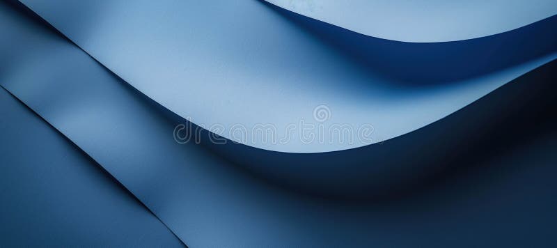 Blue Color Wave Business Frame Background, Curve Stock Illustration ...