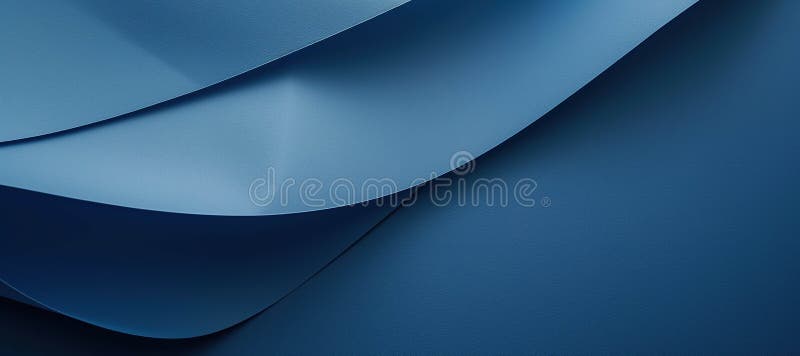 Blue Color Wave Business Frame Background, Curve Stock Illustration ...