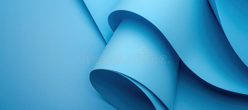Blue Color Wave Business Frame Background, Curve Stock Illustration ...