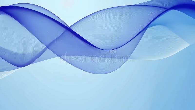 Blue Color Wave Flow Transparent Tech Background Ai Generated Video ...