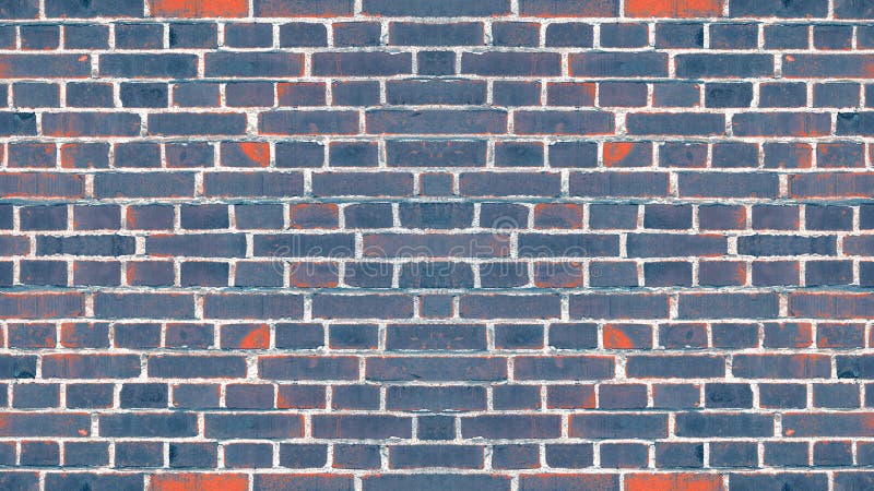 Blue Colored Abstract Colorful Damaged Rustic Brick Wall Brickwork ...