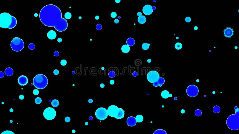 Blue Colored Particles Flying, Particles Background, Abstract ...