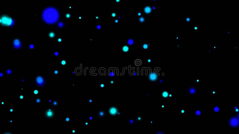 Blue Colored Particles Flying, Particles Background, Abstract ...