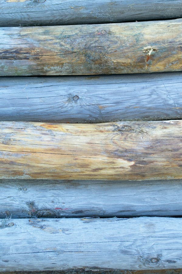 Wooden Blue Logs Background Pattern Texture. Stock Photo - Image of ...