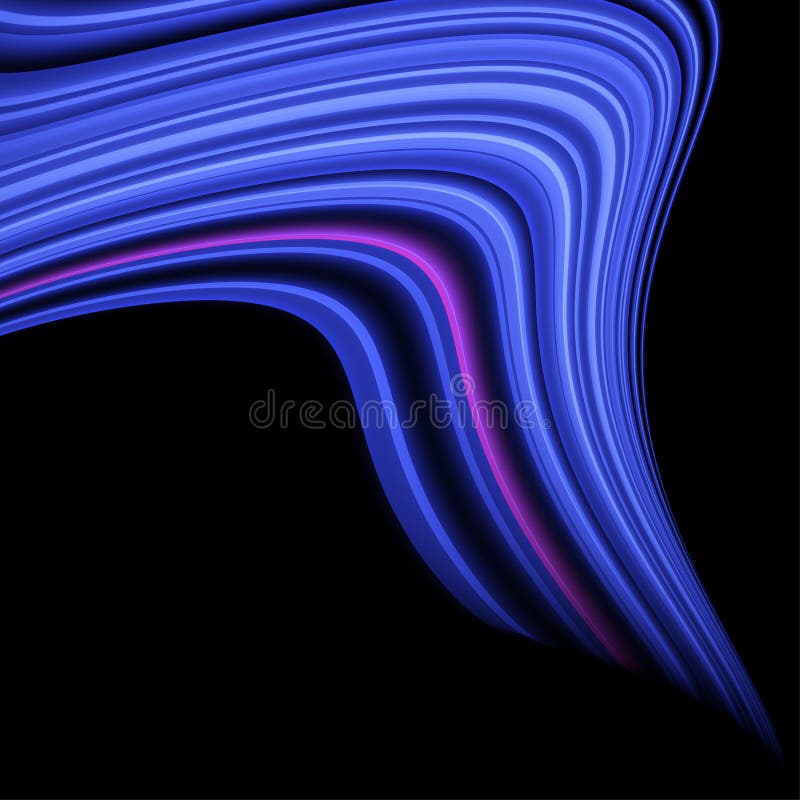 Colors curved on a black stock vector. Illustration of abstract - 150983767