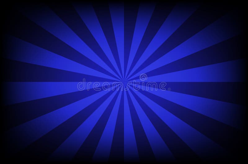 Blue Colors. Sunburst or Sun Burst Retro Background Stock Vector ...