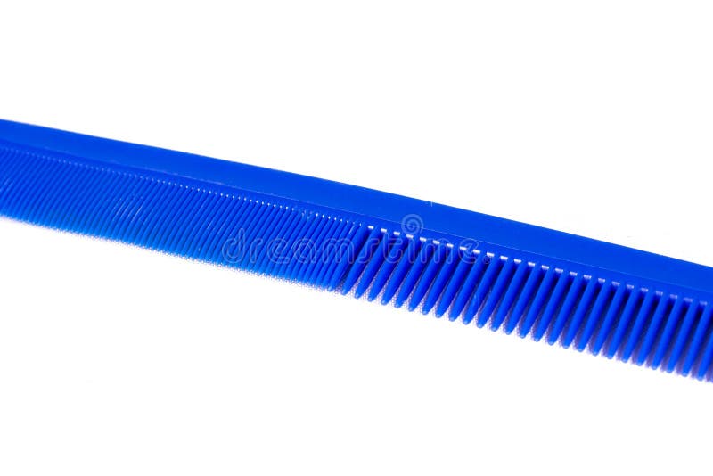 Blue comb for hair stylist stock image. Image of young - 57492815