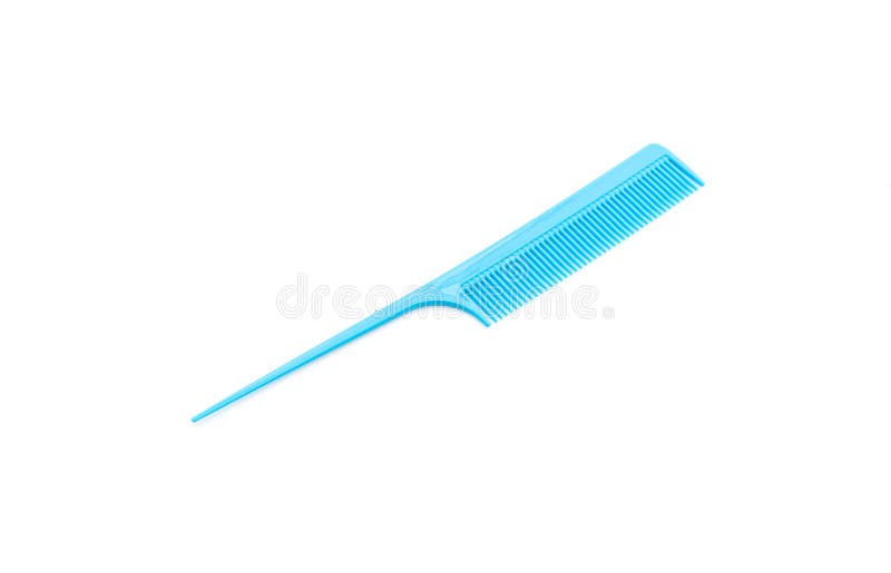 Blue comb on white stock photo. Image of beautiful, background - 114386932