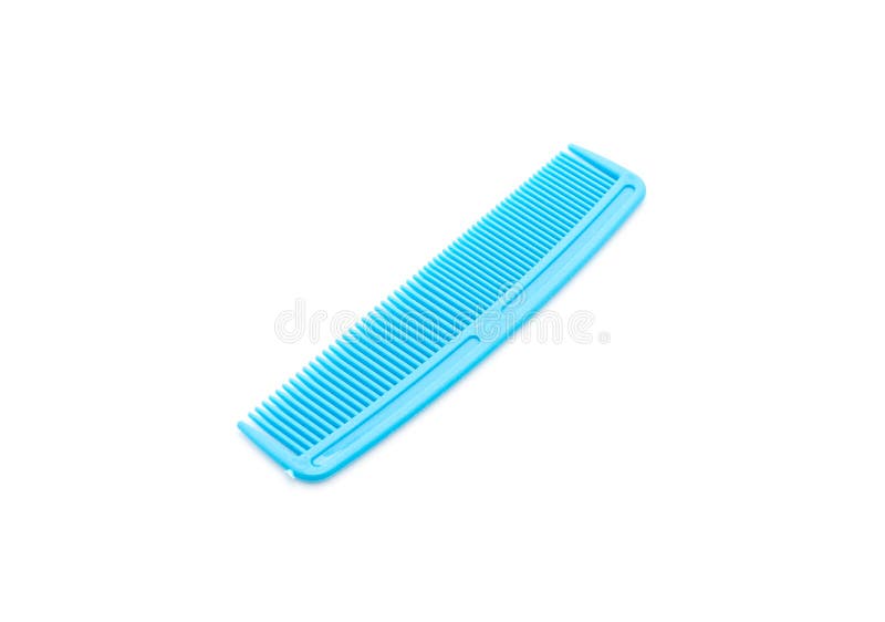 Blue comb on white stock photo. Image of care, blue - 115695776