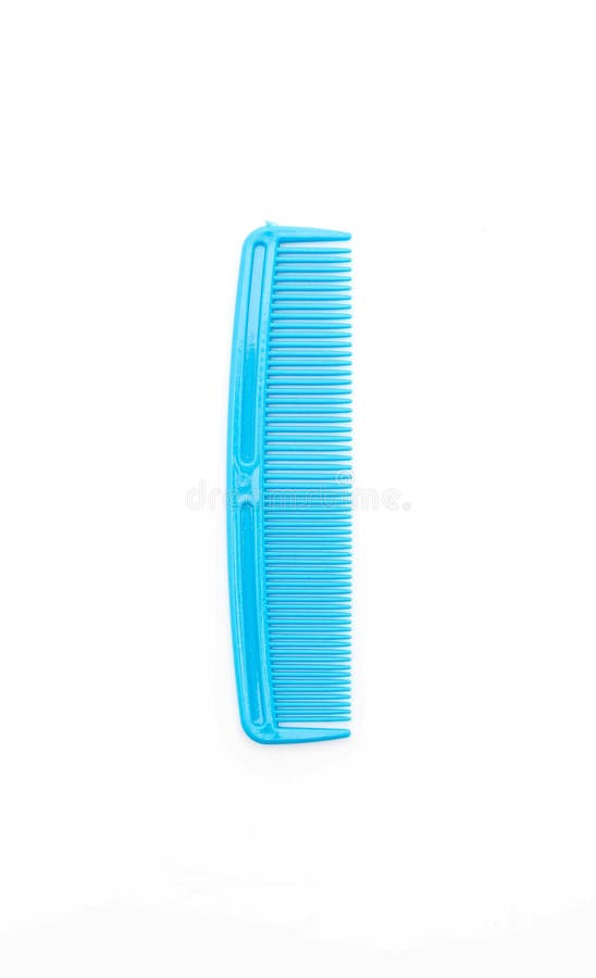 Blue comb on white stock photo. Image of texture, hairstyle - 96387998