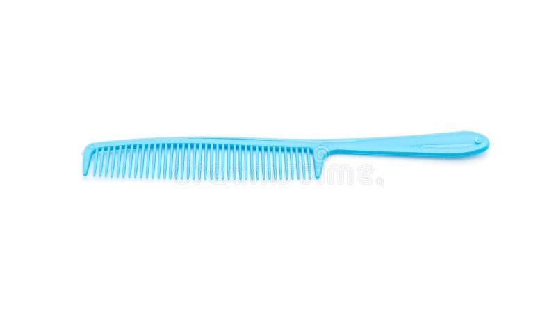 Blue comb on white stock image. Image of beauty, white - 96748585