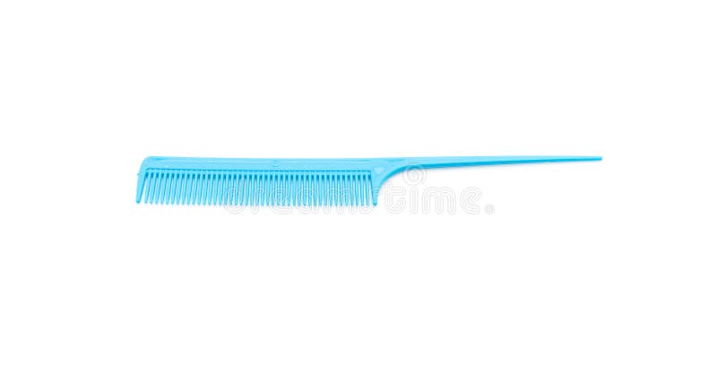 Blue comb on white stock photo. Image of texture, lifestyle - 96748782