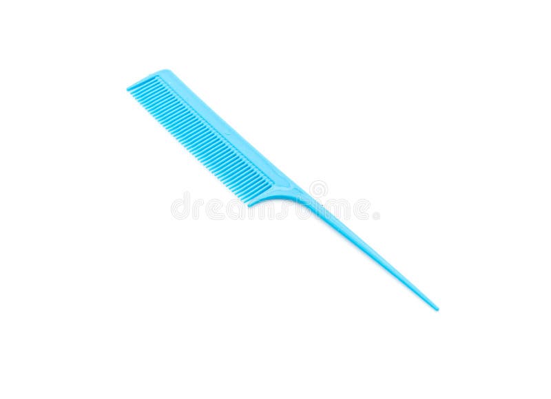 Blue comb on white stock image. Image of blue, beauty - 97150409