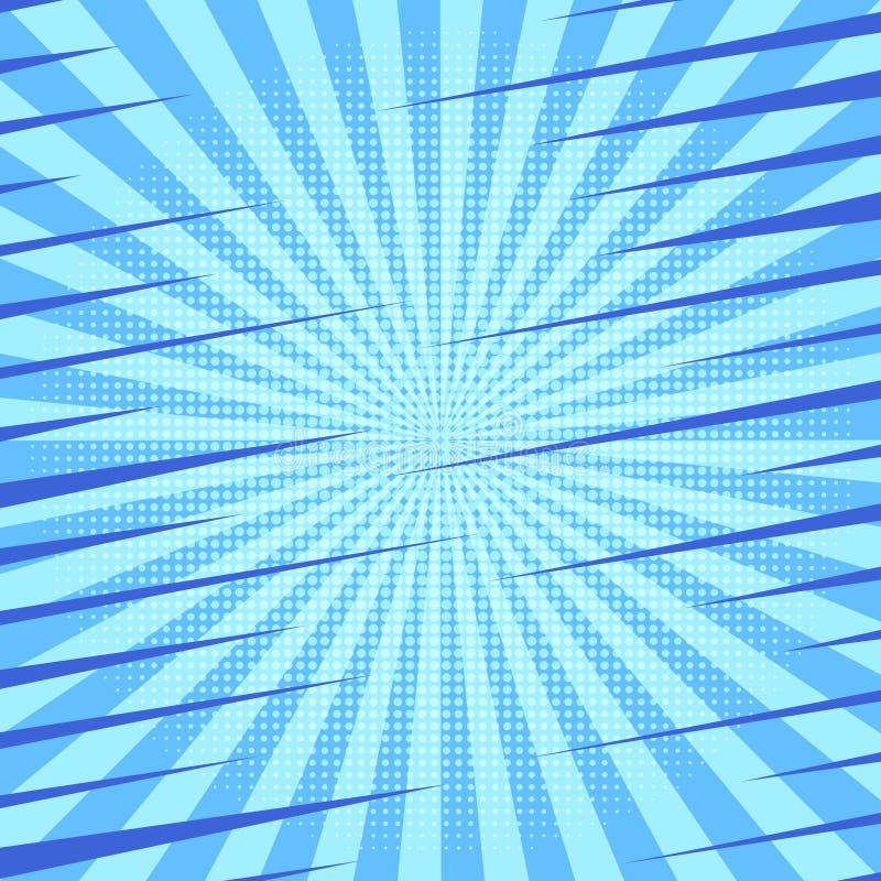 Blue Comic Abstract Background Stock Vector - Illustration of graphics ...