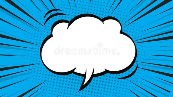 Blue Comic Speech Background Stock Vector - Illustration of dialogue ...