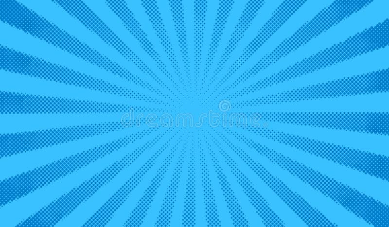 Pop Art Blue Comics Book Cartoon Magazine Cover Stock Vector ...