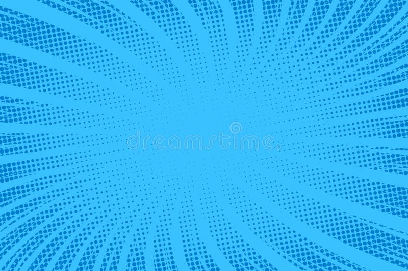 Pop Art Blue Comics Book Cartoon Magazine Cover Stock Vector ...