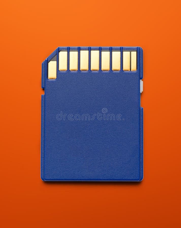 Blue compact memory card stock image. Image of flash - 54136291