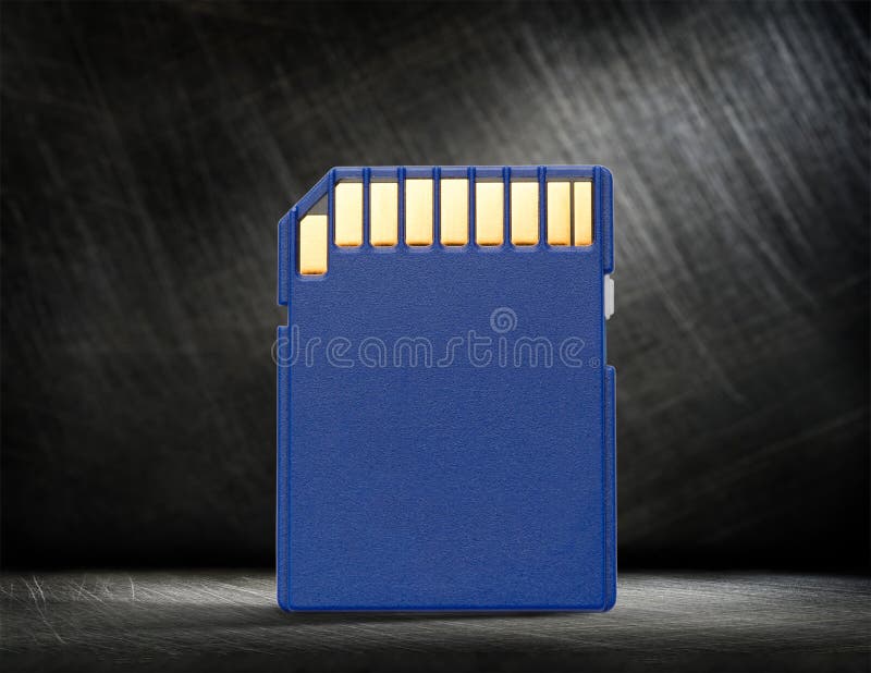 Blue Compact Memory Card for Camera Stock Photo - Image of industry ...