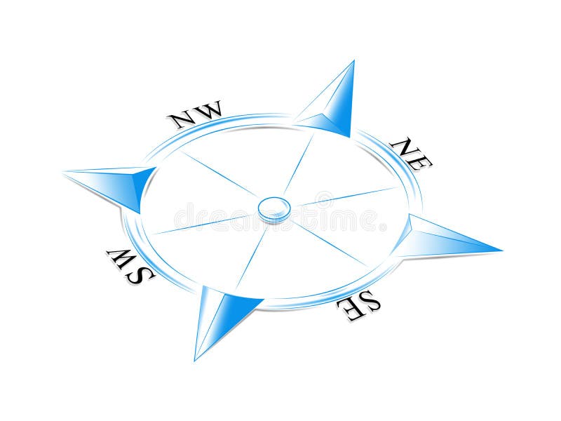 Compass digital display stock vector. Illustration of degree - 4915519