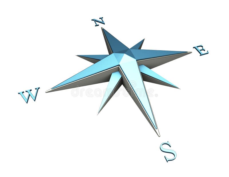 Blue compass stock illustration. Illustration of blue - 18807536