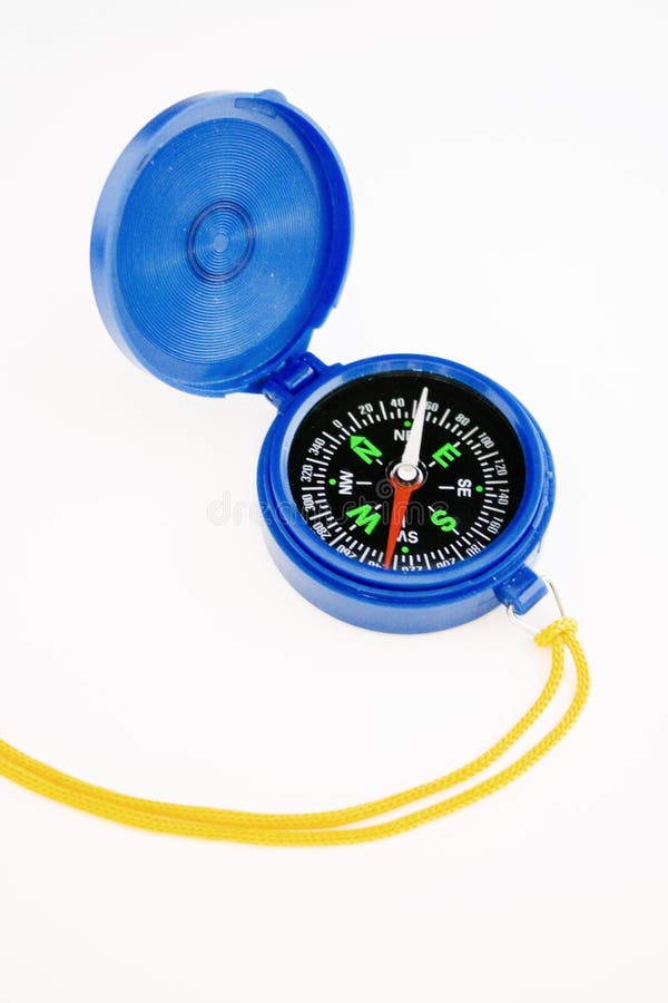 Blue compass showing north stock photo. Image of magnet - 2889182