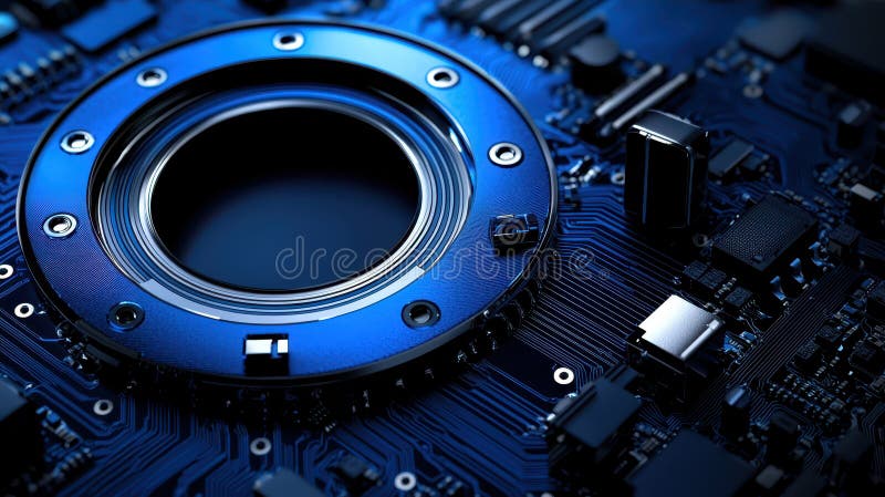 Blue Computer Chip Meets Black Hole, Stunning Visualization of ...