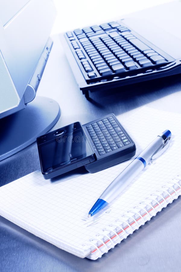 Blue computer concept stock image. Image of commercial - 8137793