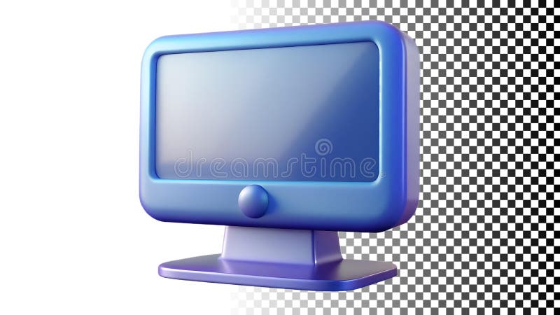 Blue Computer Monitor, Desktop Screen, Display Device, Technology Png ...