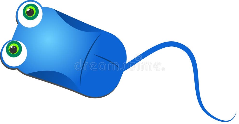 Cartoon Blue Computer Mouse Illustration Stock Illustrations – 896 ...