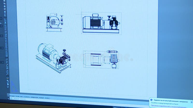 Computer Screen with Technical Drawings on it View Stock Video - Video ...